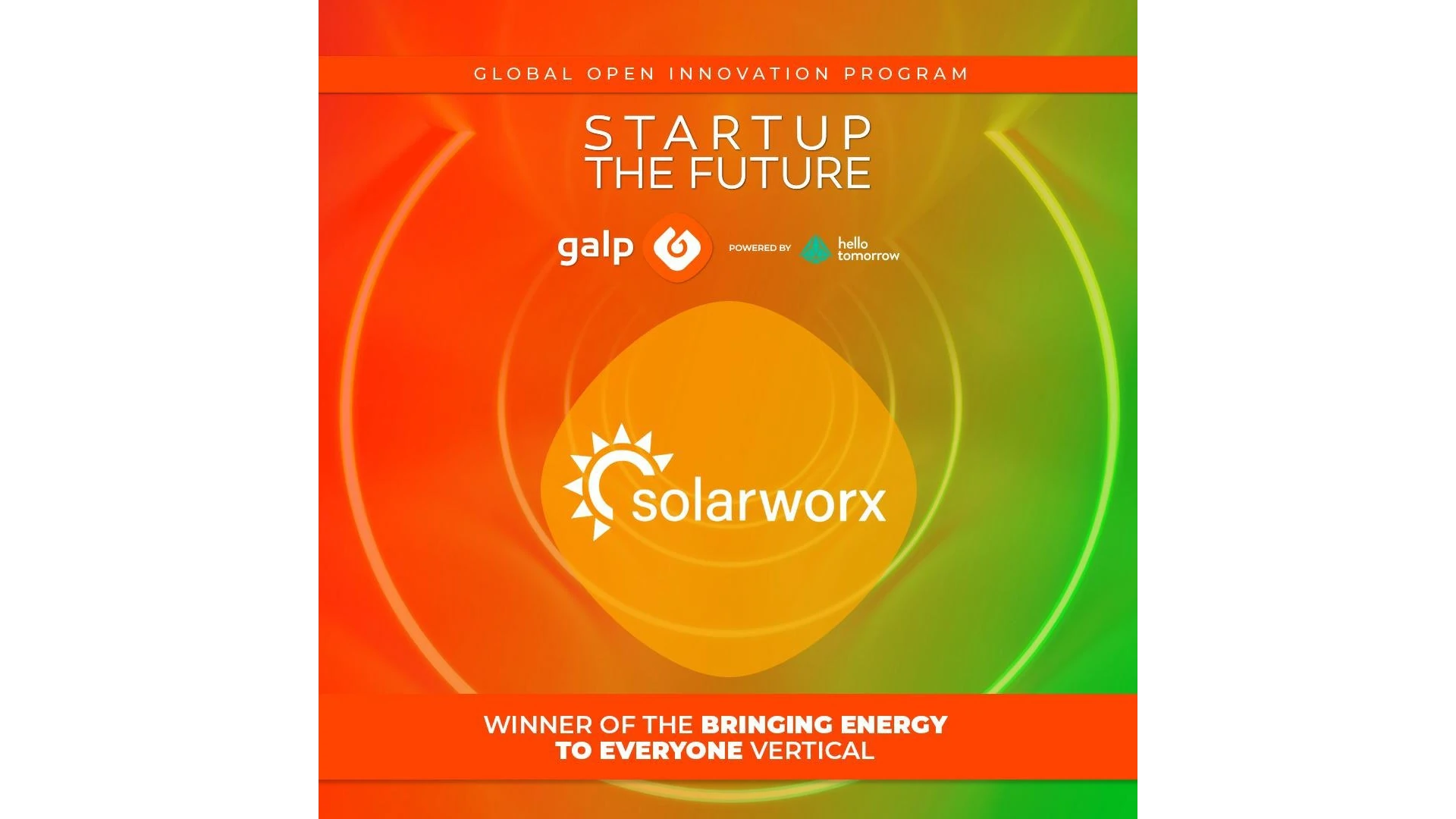 Solarworx is the winner of Galp Startup The Future Global Open Innovation Program – Solarworx
